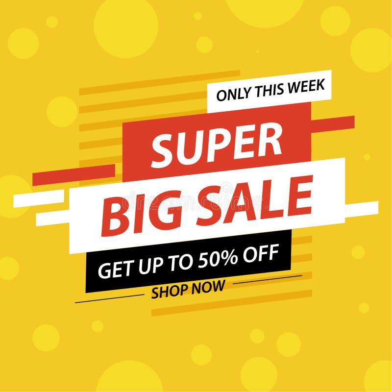 Abstract Colorful Super Sale Modern Background Template. Vector Stock ...