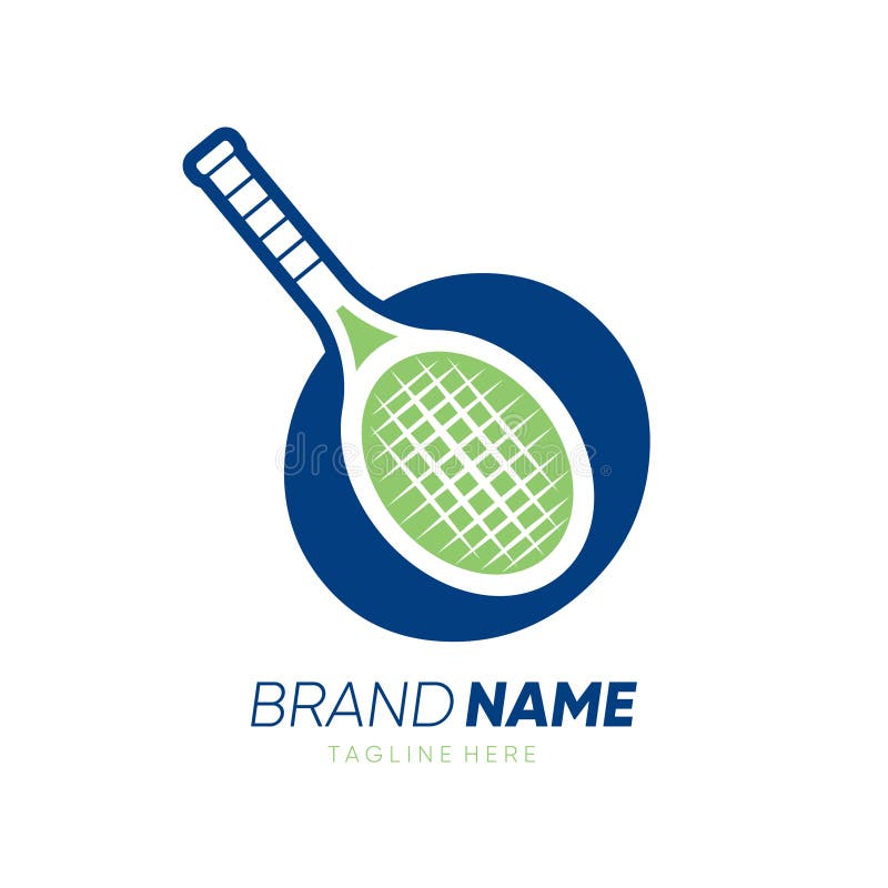 Letter O Initial Tennis Racket Logo Design Vector Icon Graphic Emblem ...