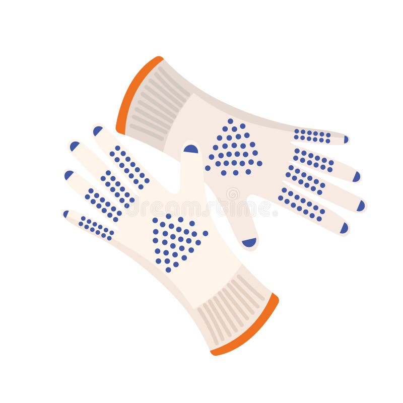 Flat Illustration of Pair of Gloves Vector Icon for Web Design Stock ...