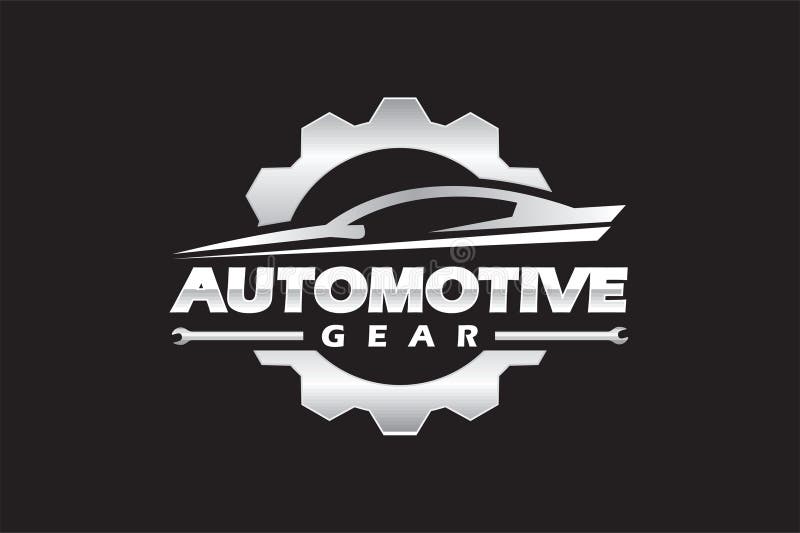 Car fast gear logo emblem stock vector. Illustration of vector - 276385875
