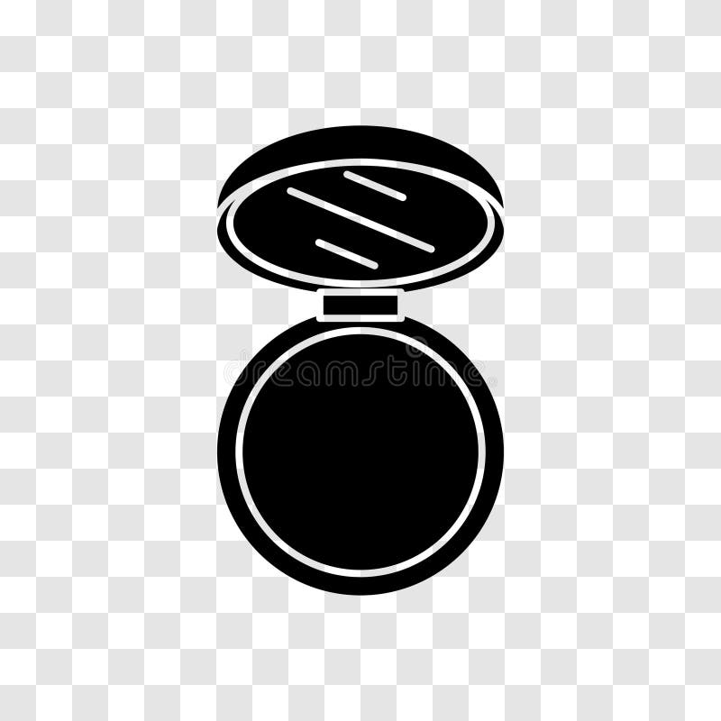 Face Compact Makeup Powder Icon. Mirror with Powder Sign Stock Vector ...