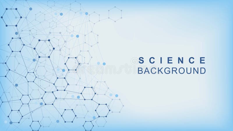 Modern Abstract Molecular Structure for Medical, Chemistry and Science ...