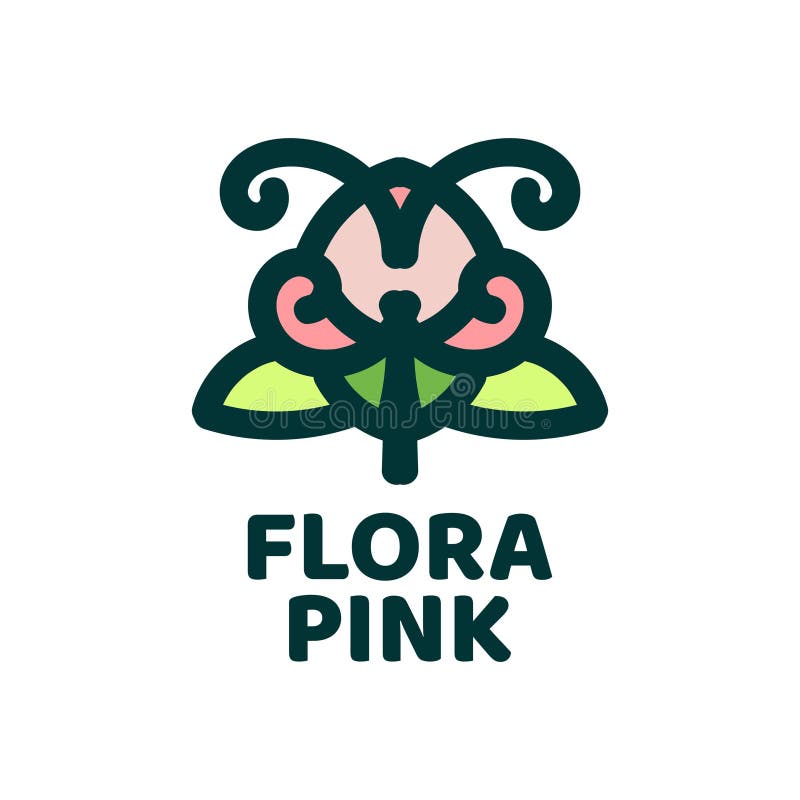 One Flower Flora Nature Logo Concept Design Illustration Stock Vector ...