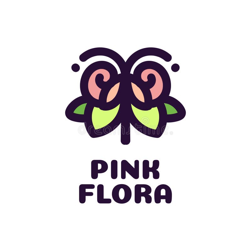 One Flower Flora Nature Logo Concept Design Illustration Stock Vector ...