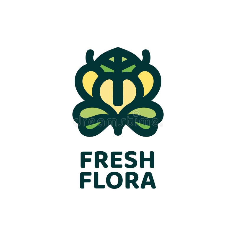 Fresh Flora Flower Nature Logo Concept Design Illustration Stock Vector ...