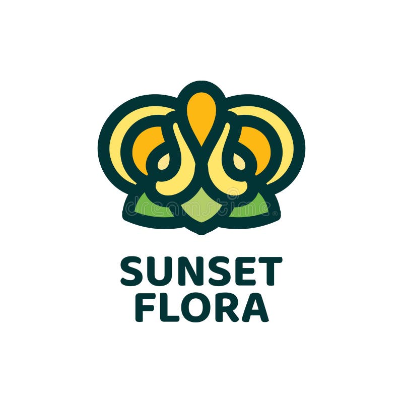 One Flower Flora Nature Logo Concept Design Illustration Stock Vector ...