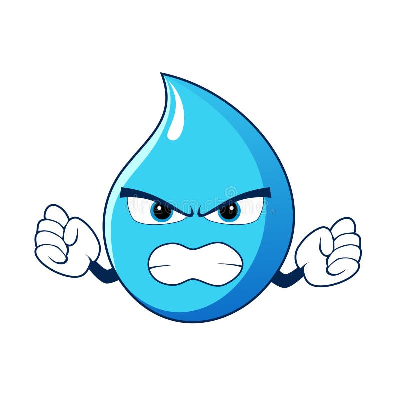 Angry Blue Water Drop Stock Illustrations – 103 Angry Blue Water Drop ...
