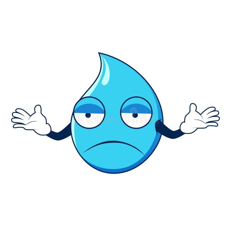 Angry Cartoon Water Drop Stock Illustrations – 187 Angry Cartoon Water ...