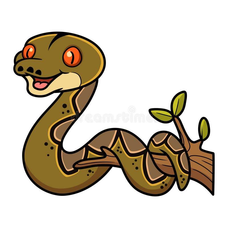 Cartoon Brown Snake Branch Stock Illustrations – 57 Cartoon Brown Snake ...