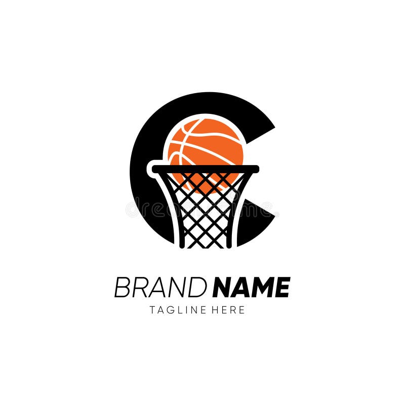 Letter C Initial Basketball Logo Design Vector Icon Graphic Emblem ...