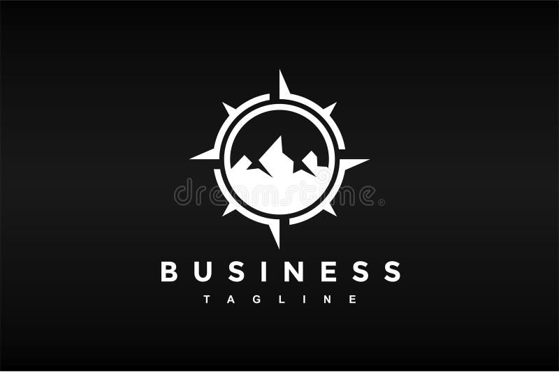 Mount and compass logo stock vector. Illustration of vintage - 276817011