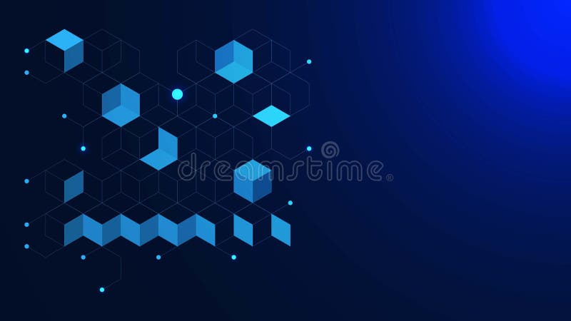 Abstract Digital Geometric Digital Connecting Dots and Lines Stock ...