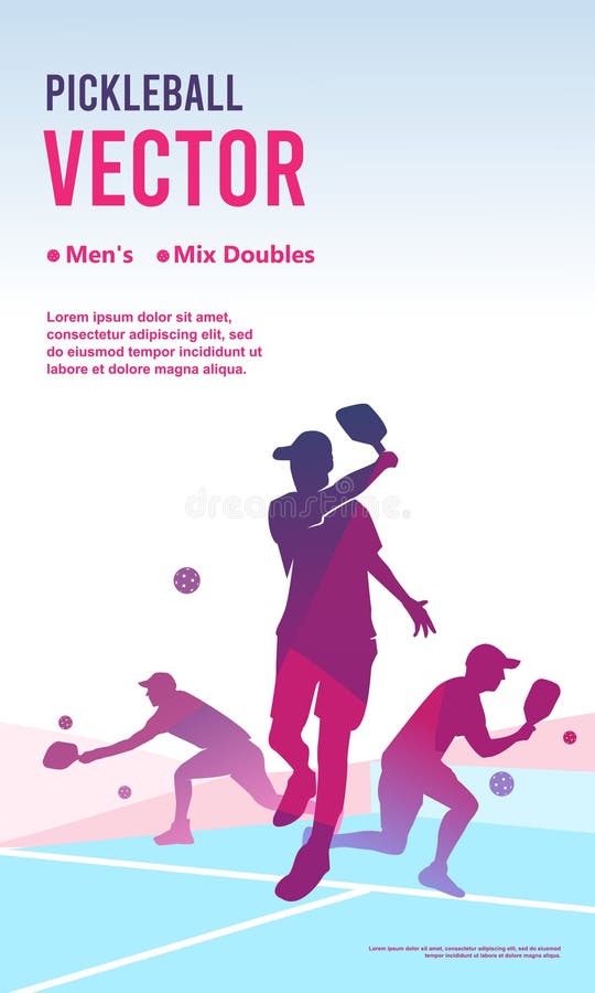 Attractive Editable Vector Pickleball Banner Stock Vector ...