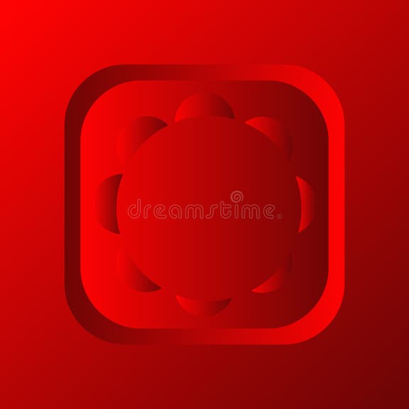 Abstract Red 3d Logo Sign Icon Shape Design Stock Illustration ...