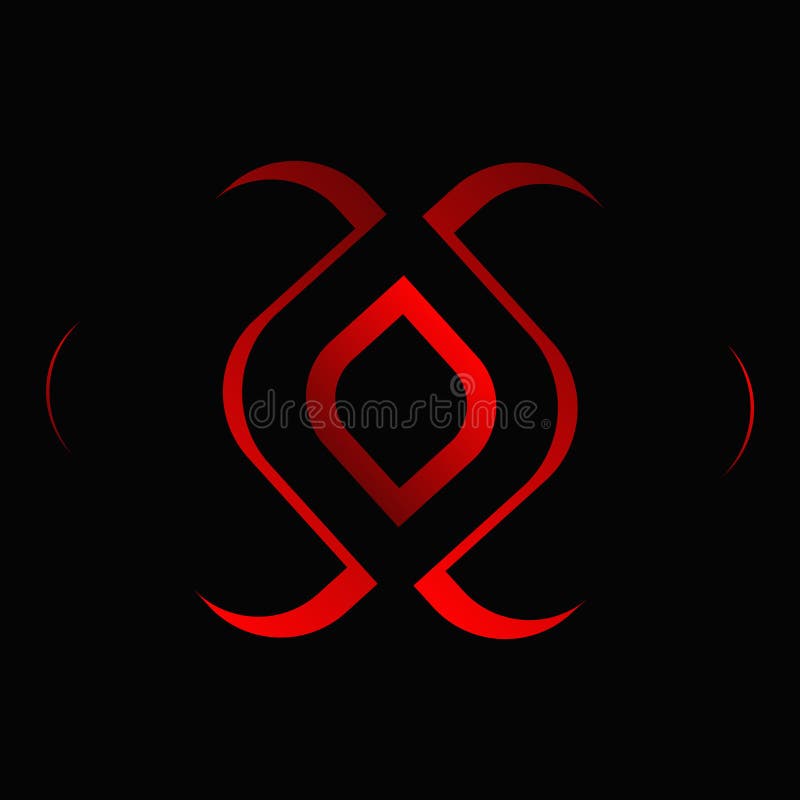 Abstract Red Logo Shape Design Stock Image - Image of shape, desig ...