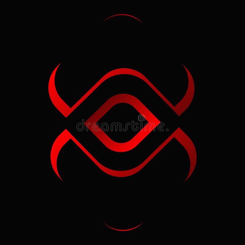 Abstract Red Logo Shape Design Stock Image - Image of shape, desig ...