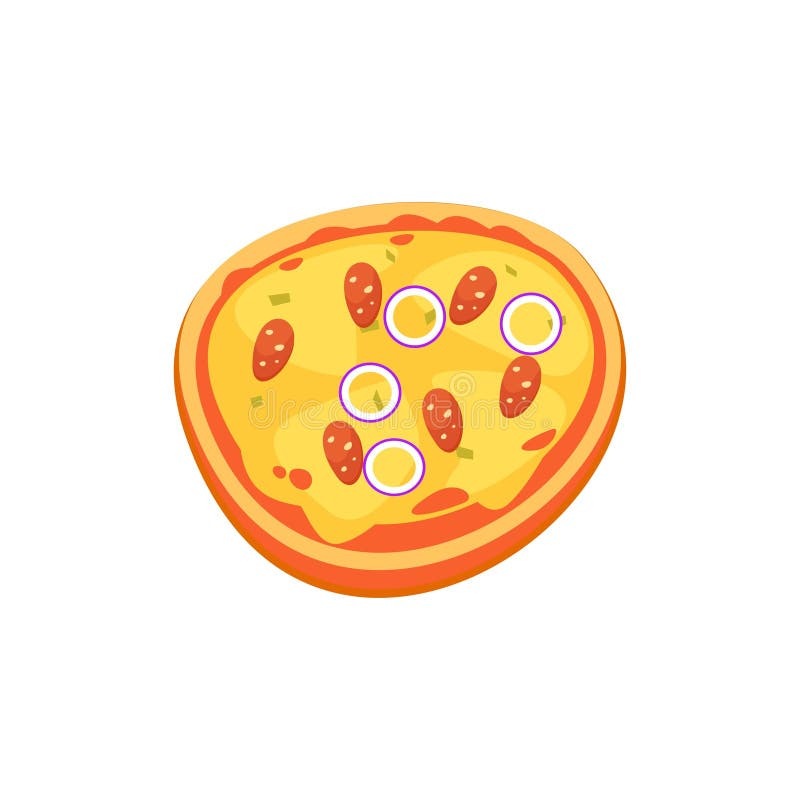 Pizza Slice Icon Vector. Pizza Slice with Melted Cheese Stock Vector ...