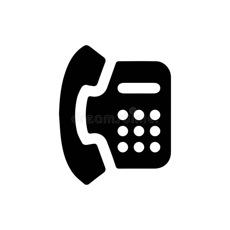 Telephone Icon or Logo Isolated Sign Symbol Vector Illustration ...