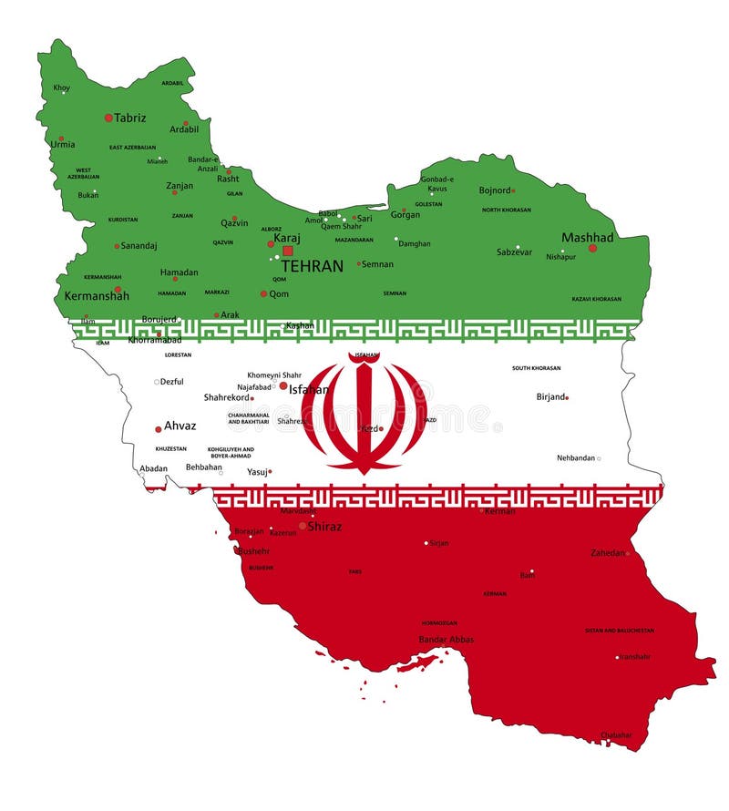 Iran Map - Highly Detailed Vector Illustration Stock Vector ...