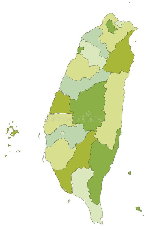 Detailed Editable Political Map with Separated Layers. Taiwan Stock ...
