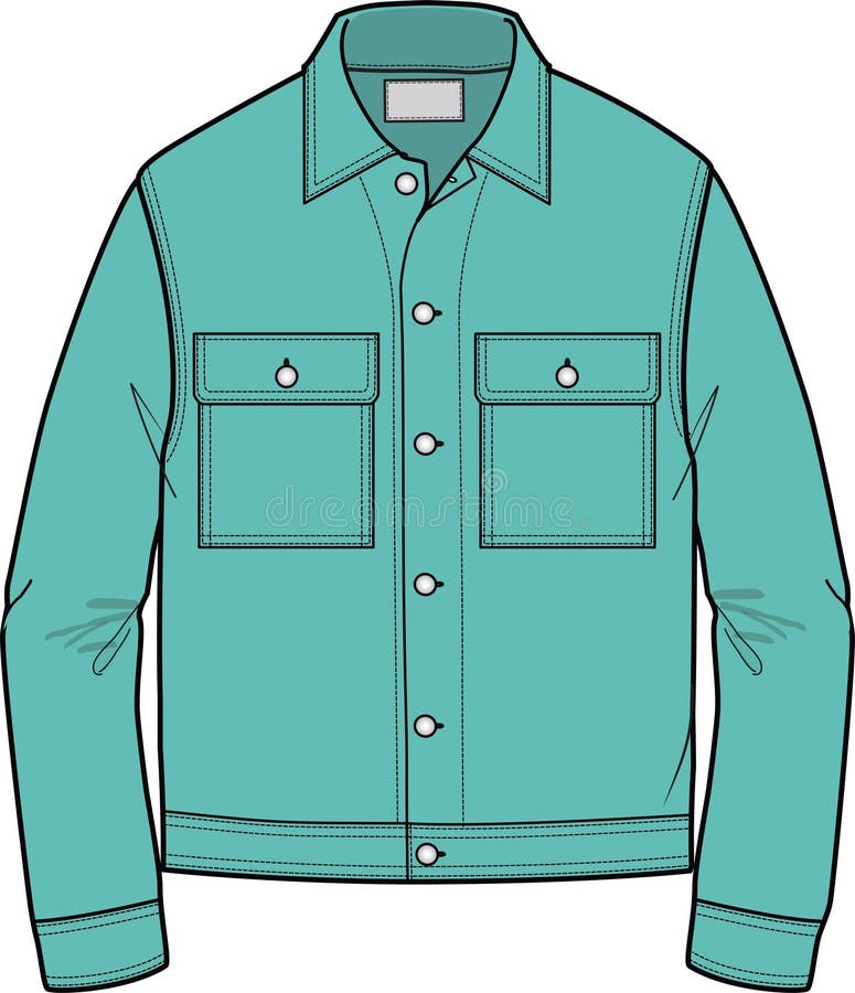 UNISEX WEAR JACKETS OVERCOAT and TRUCKER VECTOR Stock Vector ...