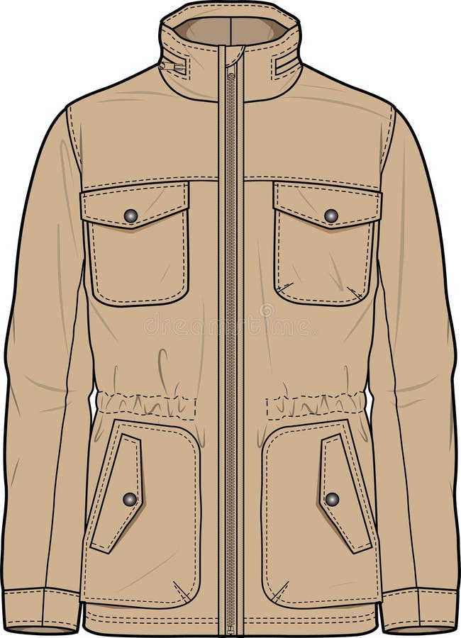 Unisex Wear Jackets Overcoat and Trucker Vector Stock Vector ...