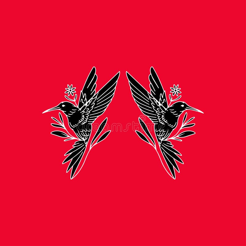 Red Bird Isolated Red Circle Design Vector Stock Vector - Illustration ...