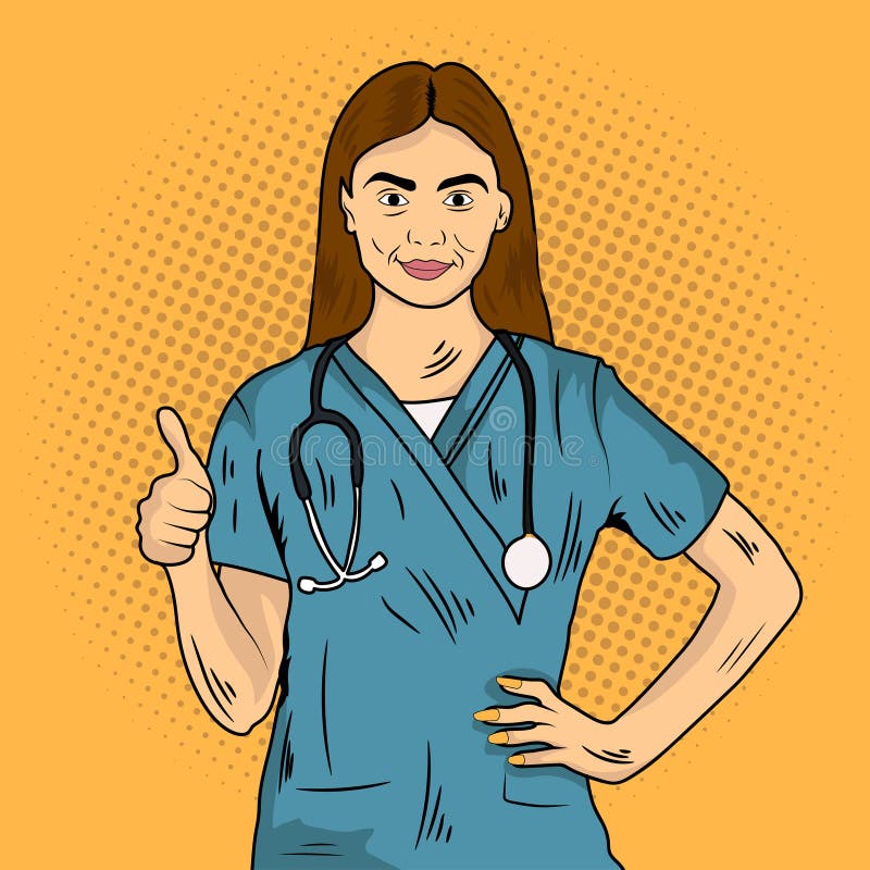 Pop Art Comic Doctor Vector Stock Illustration Stock Vector ...