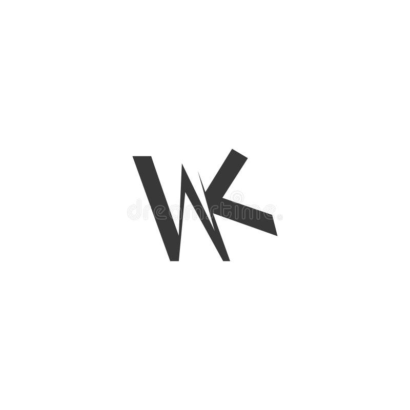 Alphabet Letters Initials Monogram Logo KW, WK, K and W Stock Vector ...