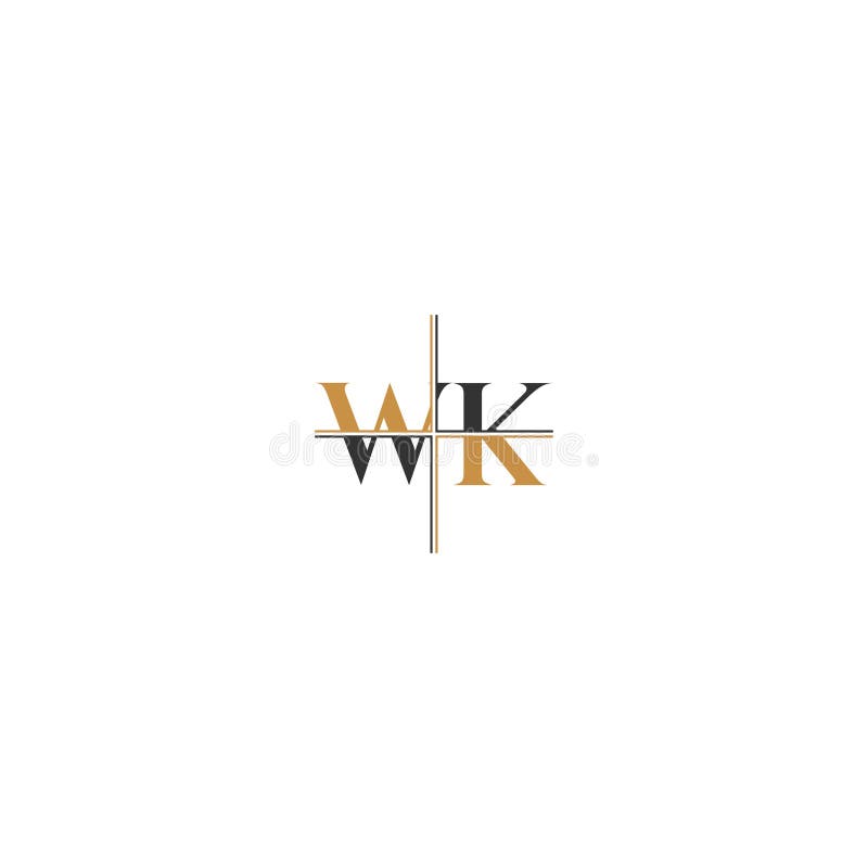 Alphabet Letters Initials Monogram Logo KW, WK, K and W Stock Vector ...
