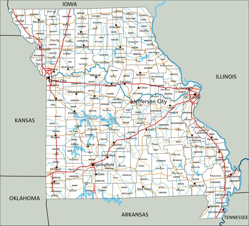 Missouri Topographic Map Stock Illustrations – 274 Missouri Topographic Map Stock Illustrations ...