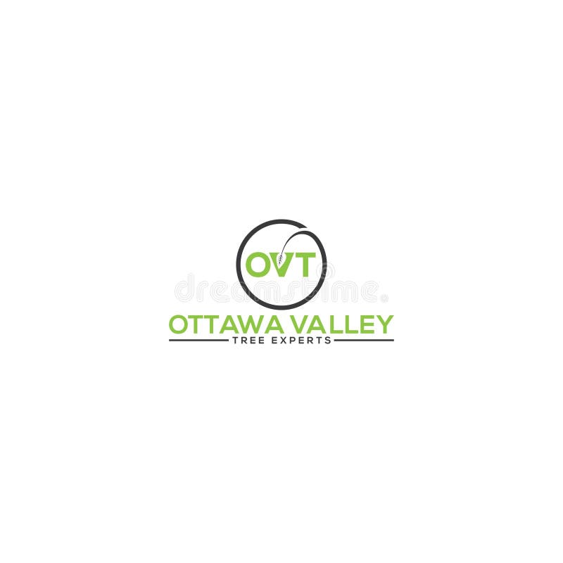 OVT Letter Leaf Logo Design on White Background. OVT Creative Initials ...