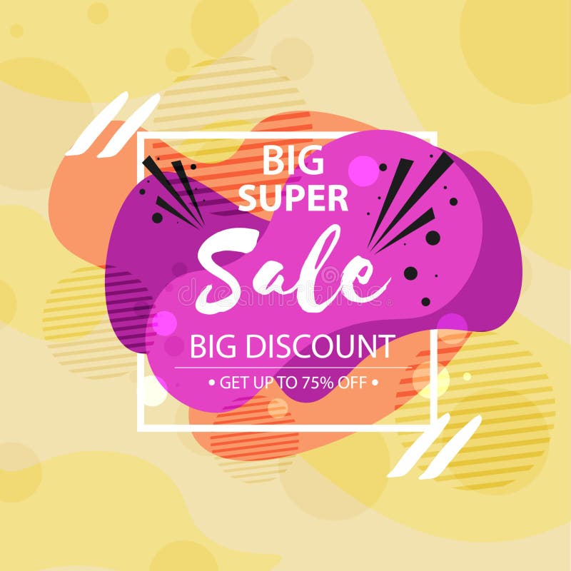 Abstract Colorful Super Sale Modern Background. Vector Illustration ...