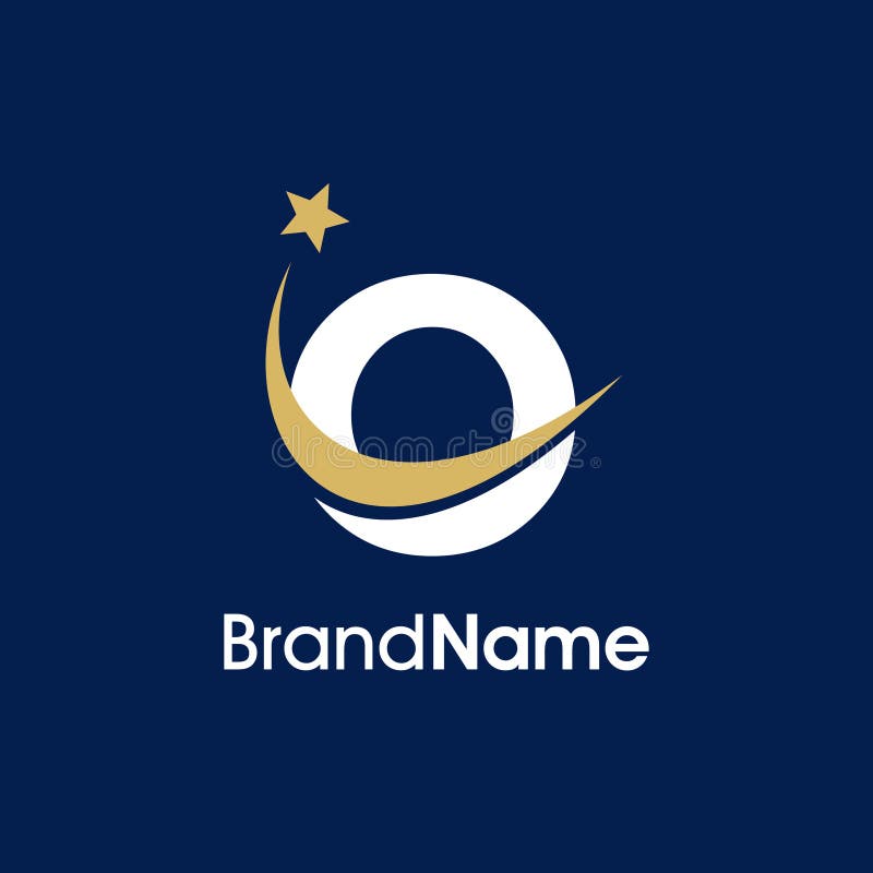 Initial O Swooshing Star Logo Stock Vector - Illustration of finance ...