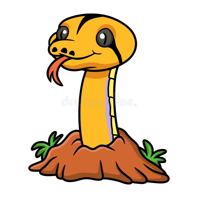 Cute Purple Golden Child Cartoon Out from Hole Stock Vector ...