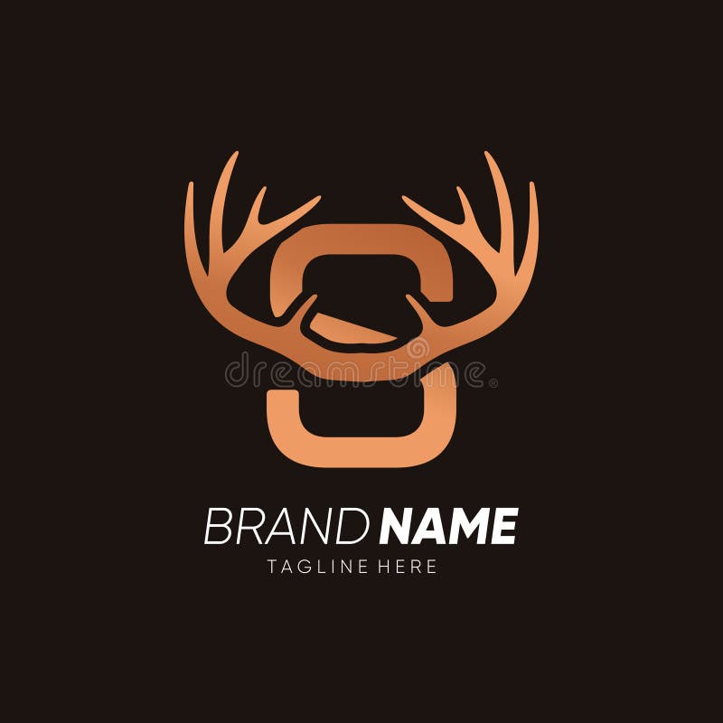 Letter S Deer Antlers Logo Design Vector Icon Graphic Emblem ...