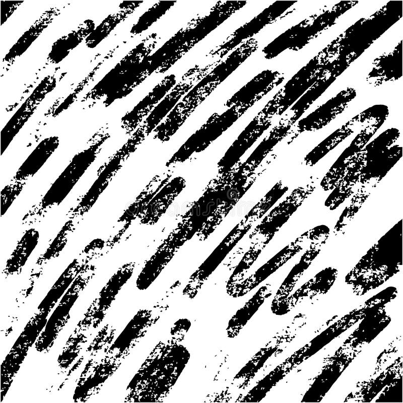 Abstract Pattern with Hand Drawn Lines Grunge Brushes. Wavy Striped ...