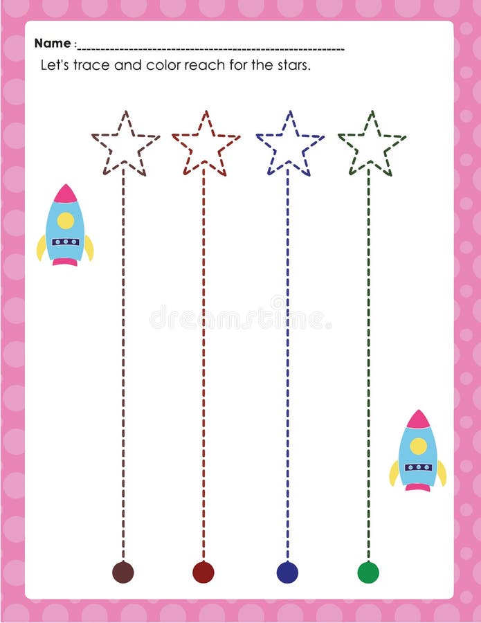 Hand Drawn Tracing Worksheets for Kids Pencontrol and Handwriting ...
