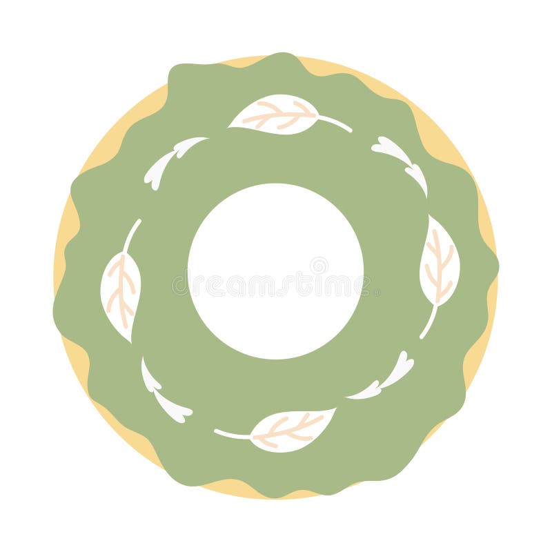 Donut Vector Illustration. Sweet Sugar Icing Donuts. Top View of ...