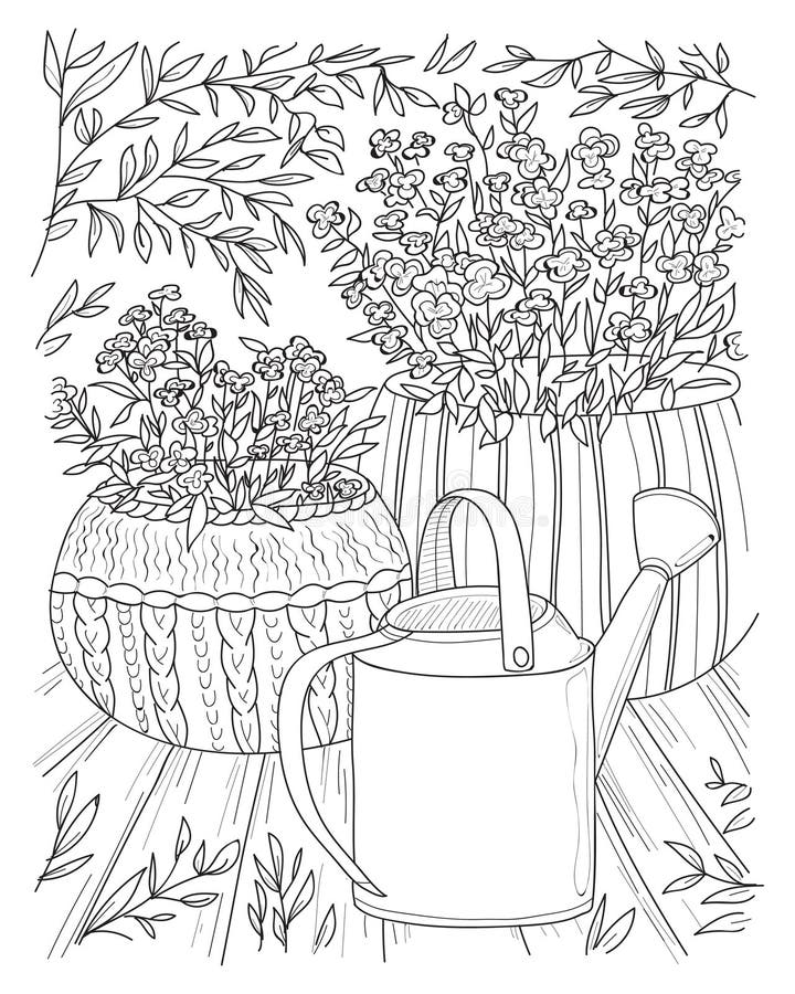 Autumn Scenes Farm Life Coloring Page Design, Farm Life Story Coloring ...