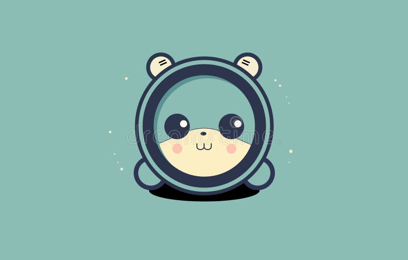 A Cute Clock Logo Vector Illustration Flat Design,Cute Smiling Happy ...