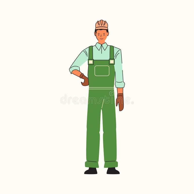 Male Constructor Vector Stock Illustration, Male Constructor with ...