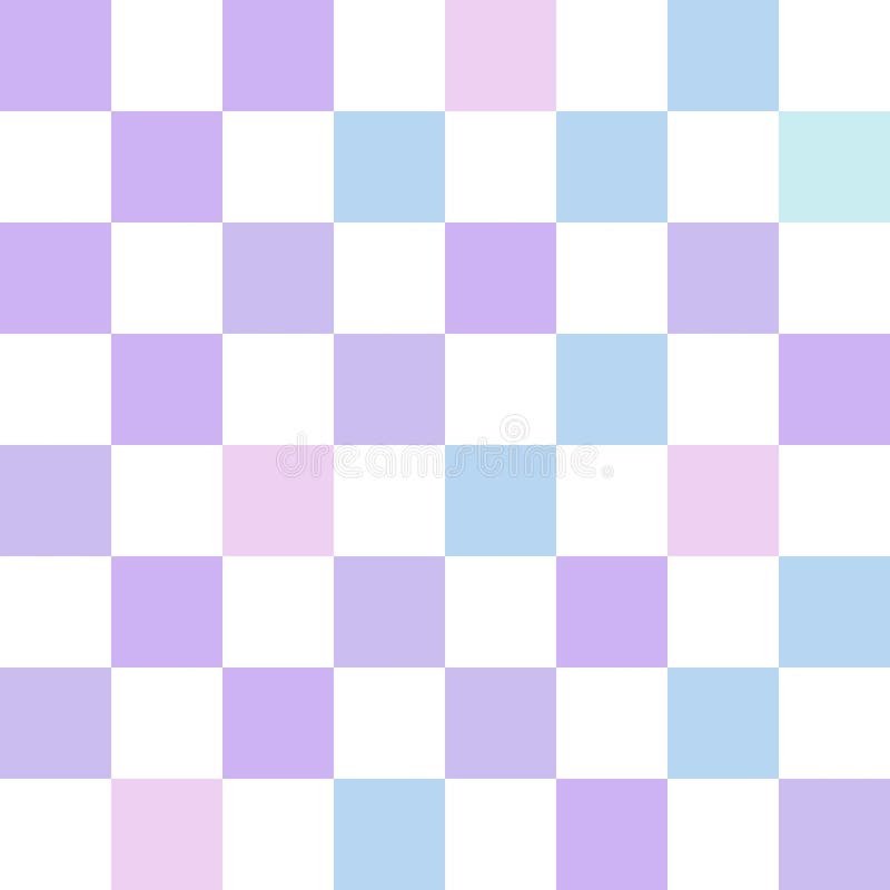 Purple and Blue Pastel Checkerboard Pattern Background. Stock Vector ...