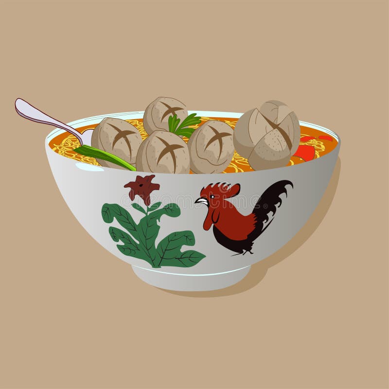 Bakso Stock Illustrations – 170 Bakso Stock Illustrations, Vectors ...