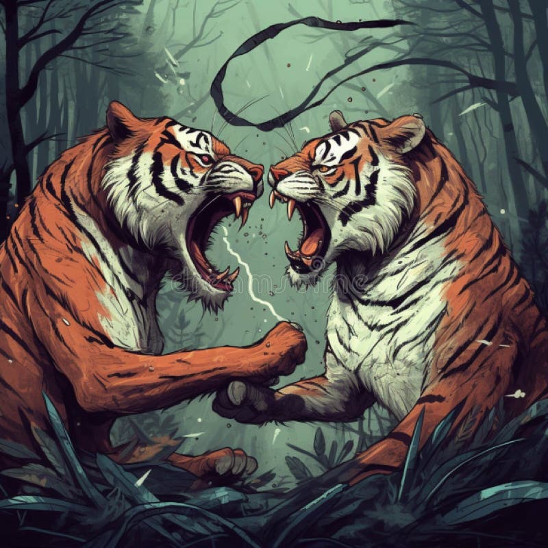 Pair Fighting Stock Illustrations – 357 Pair Fighting Stock ...