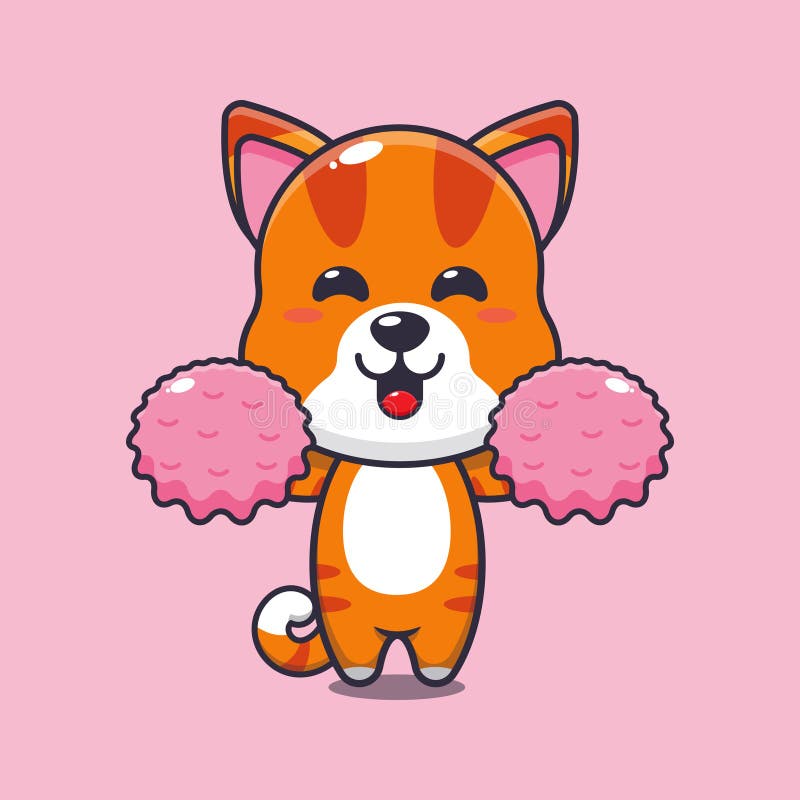 Animal Cartoon Cheerleader Stock Illustrations – 179 Animal Cartoon ...
