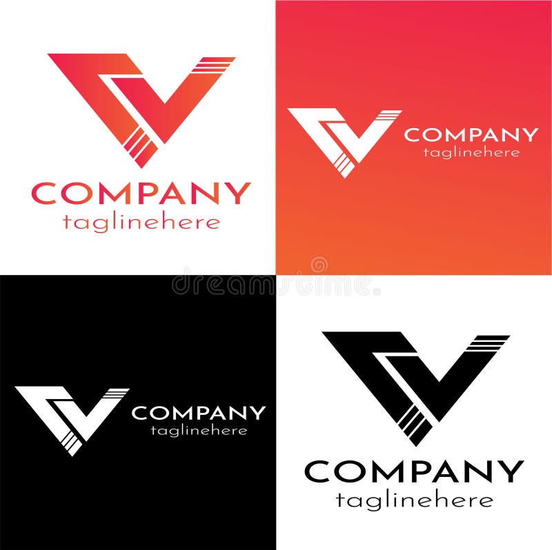 V Letter Logo and Symbol Template Premium Vector Stock Illustration ...