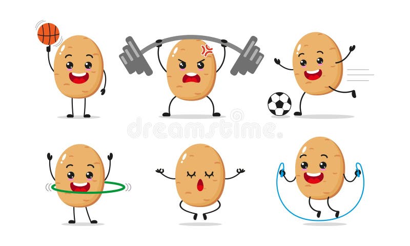 Exercise Potato Stock Illustrations – 518 Exercise Potato Stock ...
