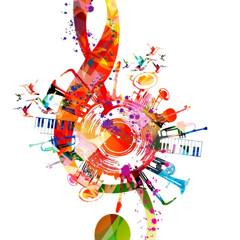 Colorful G Clef Stock Illustrations – 290 Colorful G Clef Stock ...