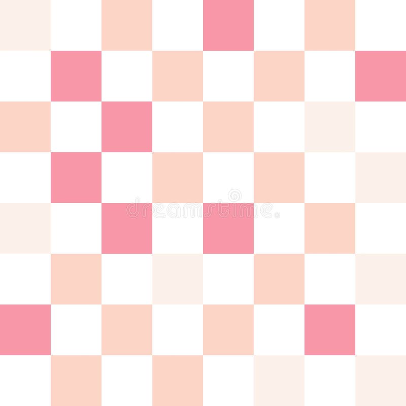 Pink Checkerboard Pattern Background. Stock Vector - Illustration of ...